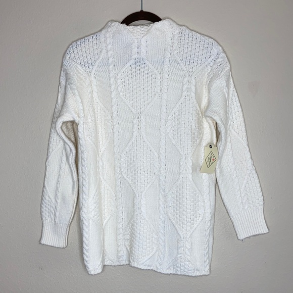 St. John's Bay | Sweaters | Nwt Cream Color Cable Knit Sweater | Poshmark